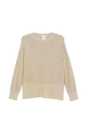 Marina Rinaldi Knitted Crew-neck Sweater - Neutrals