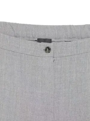 Marina Rinaldi Button-fastening Straight Leg Trousers - Grey