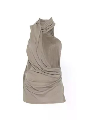 ENTIRE STUDIOS Sleeveless Draped-design Top - Neutrals