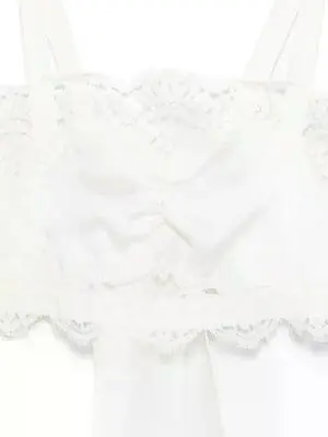 P.a.r.o.s.h Paky Lace-detail Bow Top
