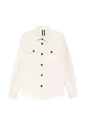 PROFUOMO Panelled Shirt Jacket - Neutrals