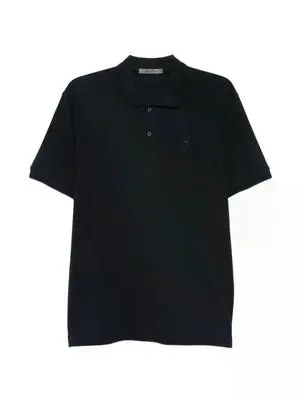Corneliani Logo-patch Polo Shirt - Blue