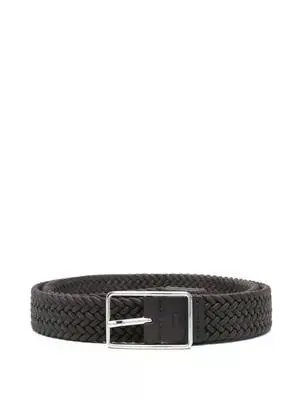 Corneliani Braided Buckle Belt - Brown