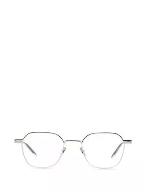Saint Laurent Geometric-frame Glasses - Silver