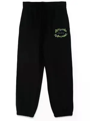 Burberry Logo-embroidered Track Pants - Black