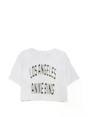 ANINE BING Logo-print T-shirt - Grey