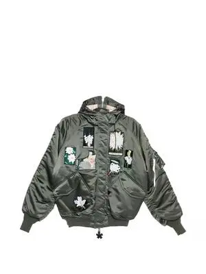 Alpha Industries Cecilie Bahnsen N-2b Front-appliqué Hooded Jacket - Green