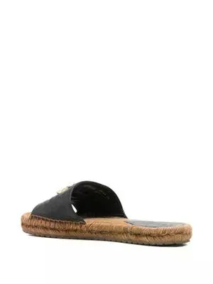 Dolce & Gabbana Logo Leather Espadrilles