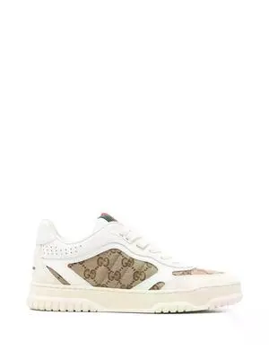 Gucci Re-web Panelled Sneakers - White