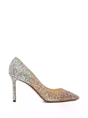 JIMMY CHOO Romy Pointed-toe Pumps - Gold