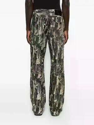 PURPLE BRAND P026 Beaded Destroyed Baggy Jeans