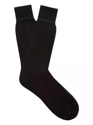 Zegna Cotton Socks - Black
