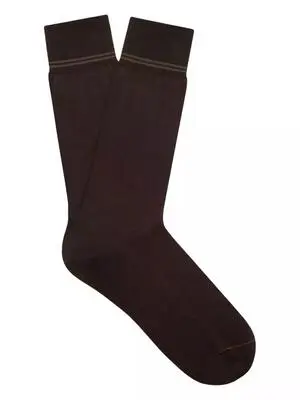 Zegna Cotton Socks - Brown