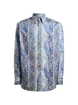 Etro Paisley Printed Shirt - Blue