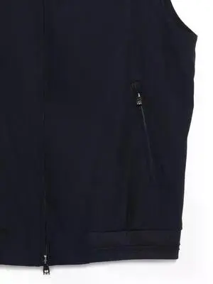 Corneliani Zip Sleeveless Gilet - Blue