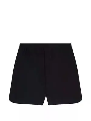 Emporio Armani Patterned Track Shorts - Black