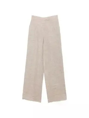 Emporio Armani Concealed-fastening Trousers - Neutrals