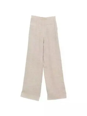 Emporio Armani Concealed-fastening Trousers - Neutrals