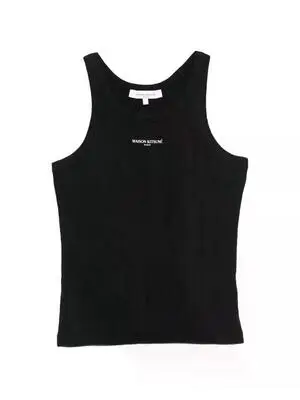 Maison Kitsuné Logo Tank Top - Black