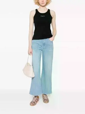 Maison Kitsuné Logo Tank Top - Black