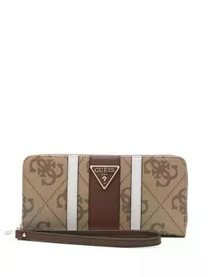Guess Monogram-pattern Wallet - Brown