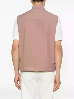 Eleventy Zip Pocket Gilet - Pink
