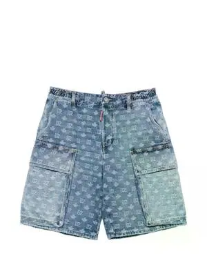 Dsquared2 Monogram Denim Shorts