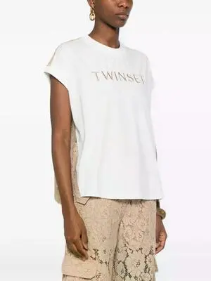 TWINSET Logo-embroidered T-shirt