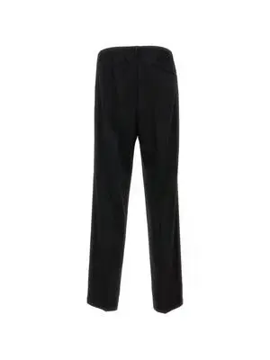 CELLAR DOOR Pleated Trousers With Pockets - Black