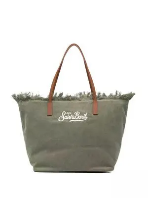 MC2 SAINT BARTH City Fringed Tote Bag - Green