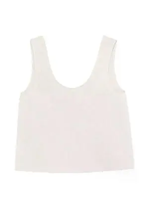 ALYSI Tie-front Cropped Tank Top