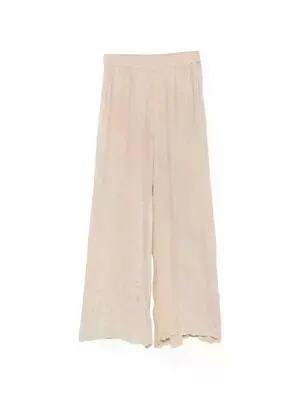 ALYSI Embroidered Trousers - Neutrals