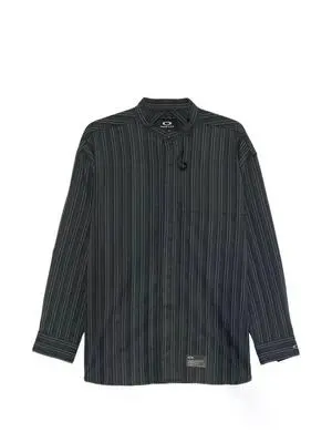 Oakley Striped Buttoned Shirt - Black
