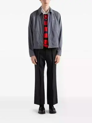 Prada Technical Cotton Zipper Blouson Jacket