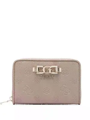 Guess Debossed-monogram Wallet - Neutrals