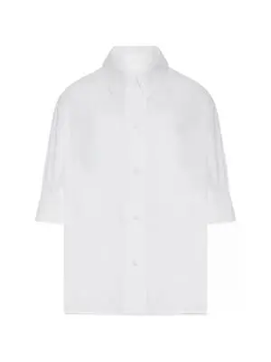 JIL SANDER Cuffed Top - White