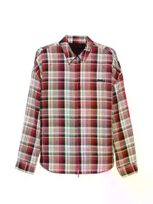 JUUN.J Plaid Zip Jacket - Red