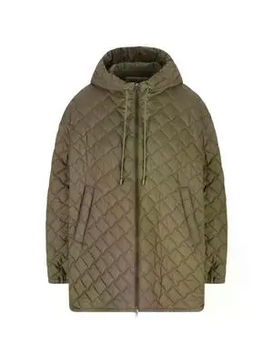 Herno Quilted Hooded Jacket - Green