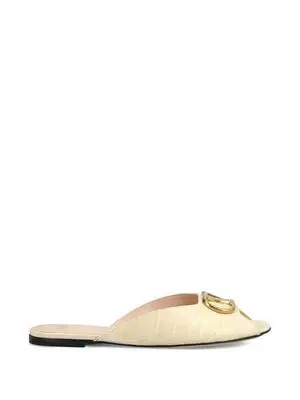 Valentino Garavani Logo-detail Sandals - Yellow