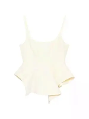 Khaite Peplum Top - Neutrals