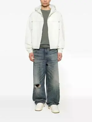 DAILY PAPER Patterned Hooded Jacket - Neutrals