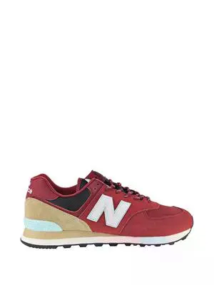 NEW BALANCE 574 Panelled Sneakers - Red