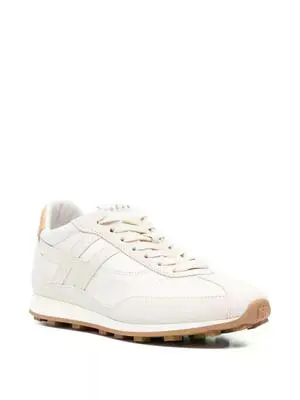 Hogan Panelled Lace-up Sneakers - Neutrals