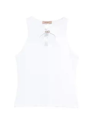 TWINSET Cut-out Embellished Top
