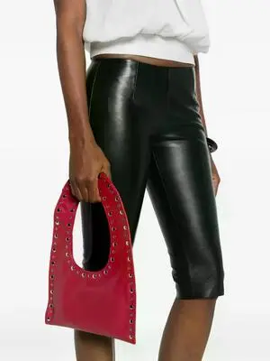 Gimaguas Mini Franca Studded Shoulder Bag - Red