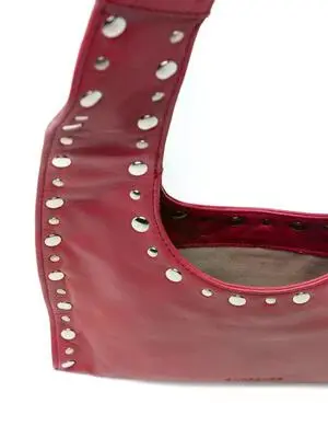 Gimaguas Mini Franca Studded Shoulder Bag - Red