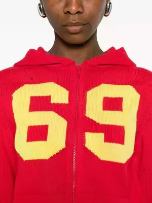 Gimaguas Number Hooded Cardigan