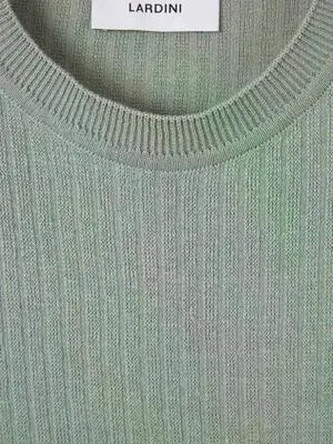 LARDINI Ribbed-knit T-shirt - Green