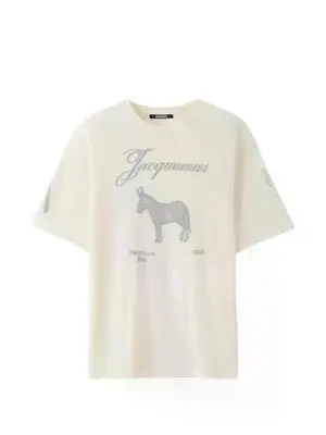 Jacquemus The Âne Graphic T-shirt - Neutrals