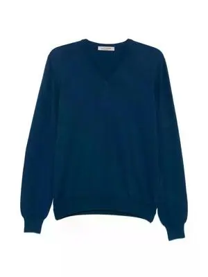 FILERIA V-neck Sweater - Blue